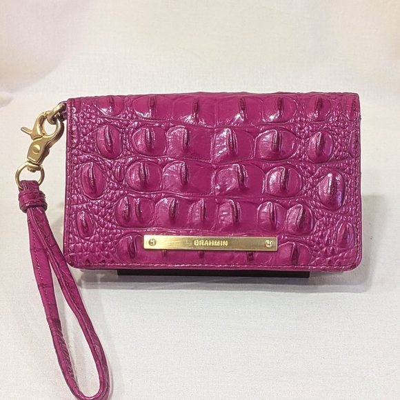 Brahmin | Bags | Euc Brahmin Debi In Fuchsia | Poshmark
